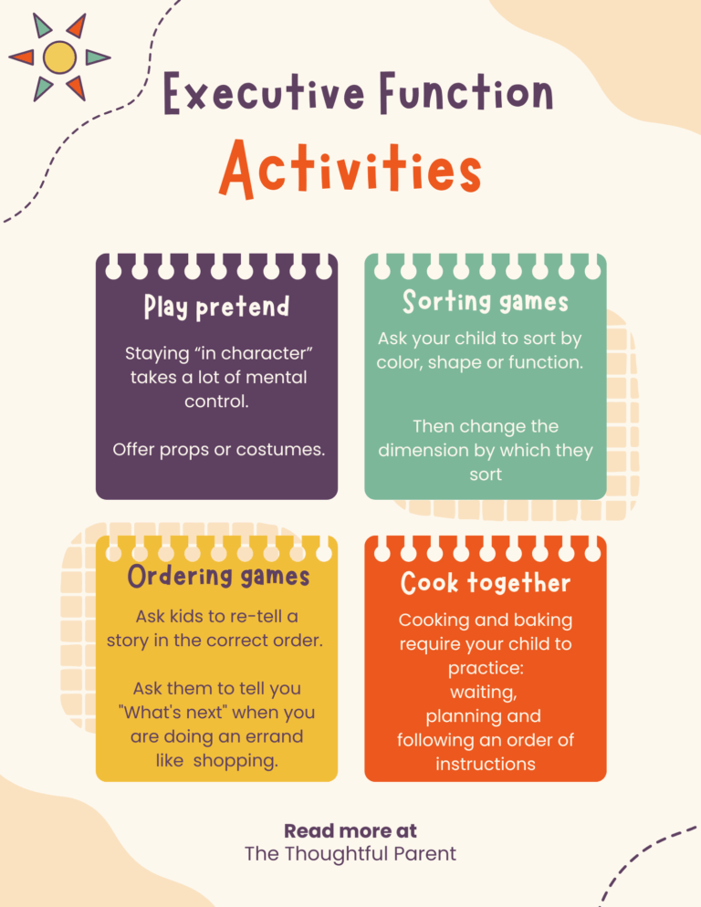 Fun Executive Function Activities for 3 to 5-Year-Olds